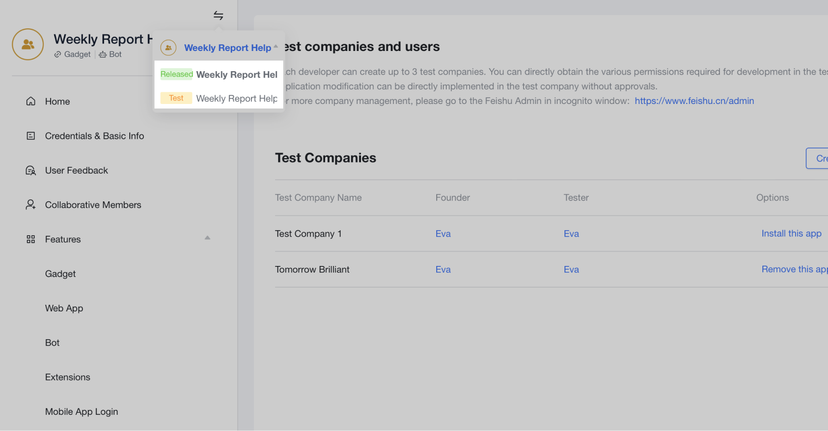 Documentation - Lark Developer