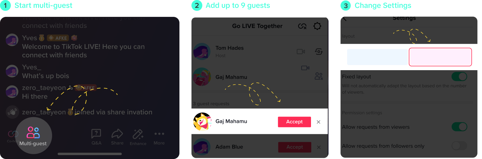 Try multi-guest LIVE now!